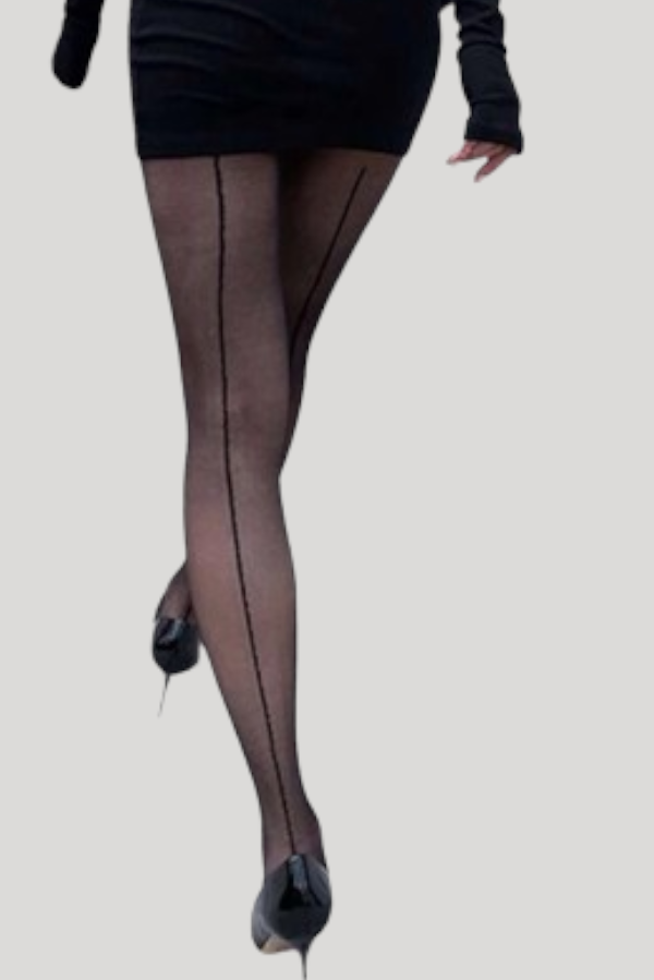 Καλσόν με σχέδιο γραμμή πίσω - 20DEN - Mireeunderwear